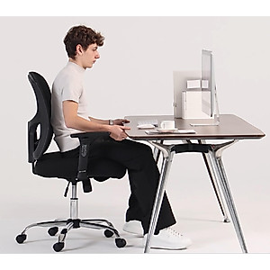 Big and Tall Office Chair 600lbs, Ergonomic Mesh Chair, Computer Executive Heavy Duty Desk Chair with 4D Armrests, Wide Thick Soft Seat, Adjustable Lumbar Support and Tilt-Black