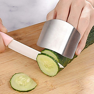 Kitchen Finger Hand Protector Guard Stainless Steel Shield Anti Cut Utensils Tool