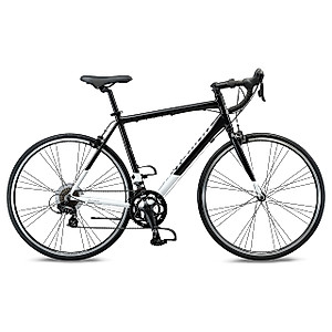 Schwinn Phocus 1400 Adult Road Bike, Mens and Womens, 14-Speed Drivetrain, 53cm/Large Aluminum Frame, 700c Wheels, Drop Bar Handlebars, Black