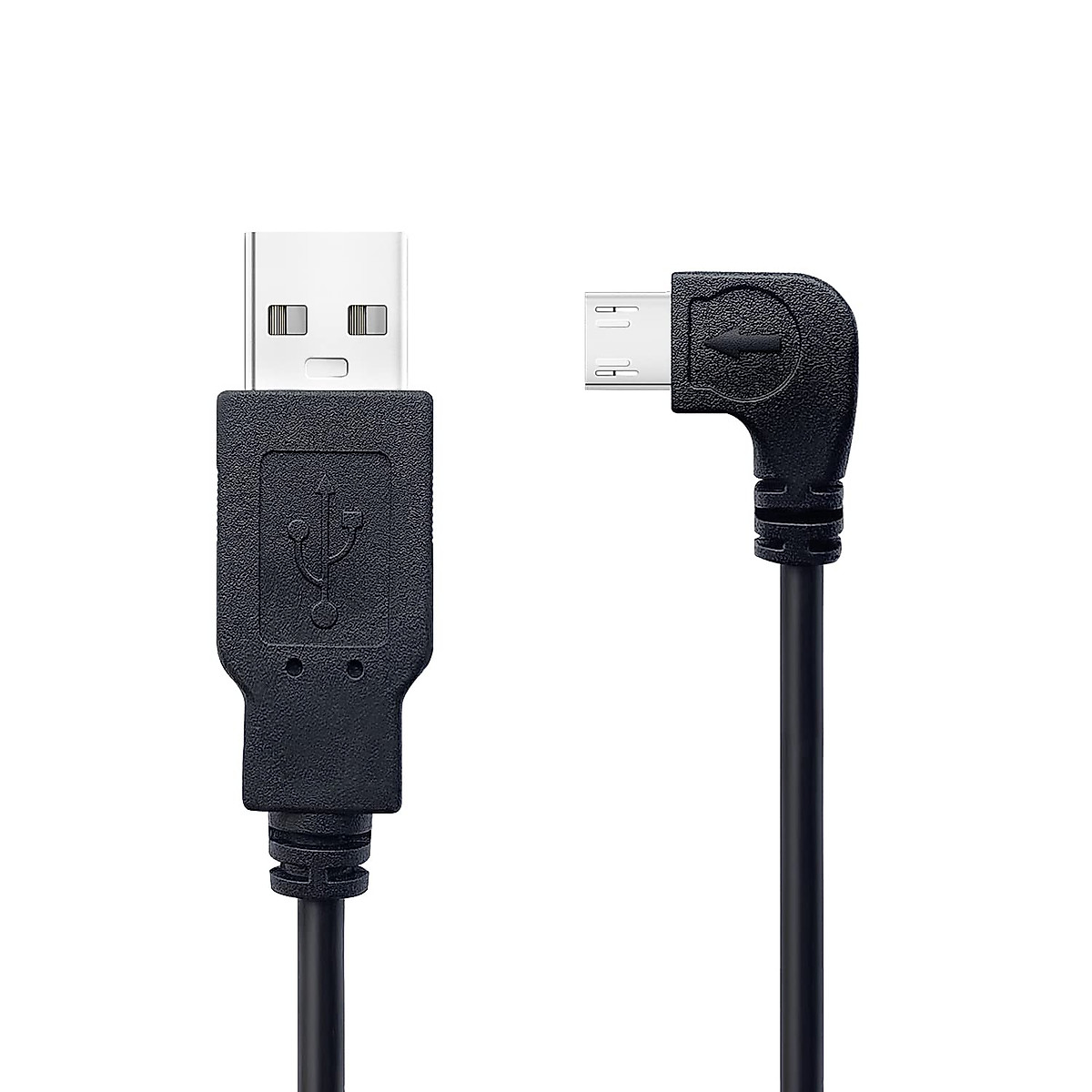 YQMAJIM Dash Cam Power Cord, 11 Ft Micro USB Charging Power Cable for Car Dash Camera Mirror Camera 90 Degree Angle Micro USB Cable