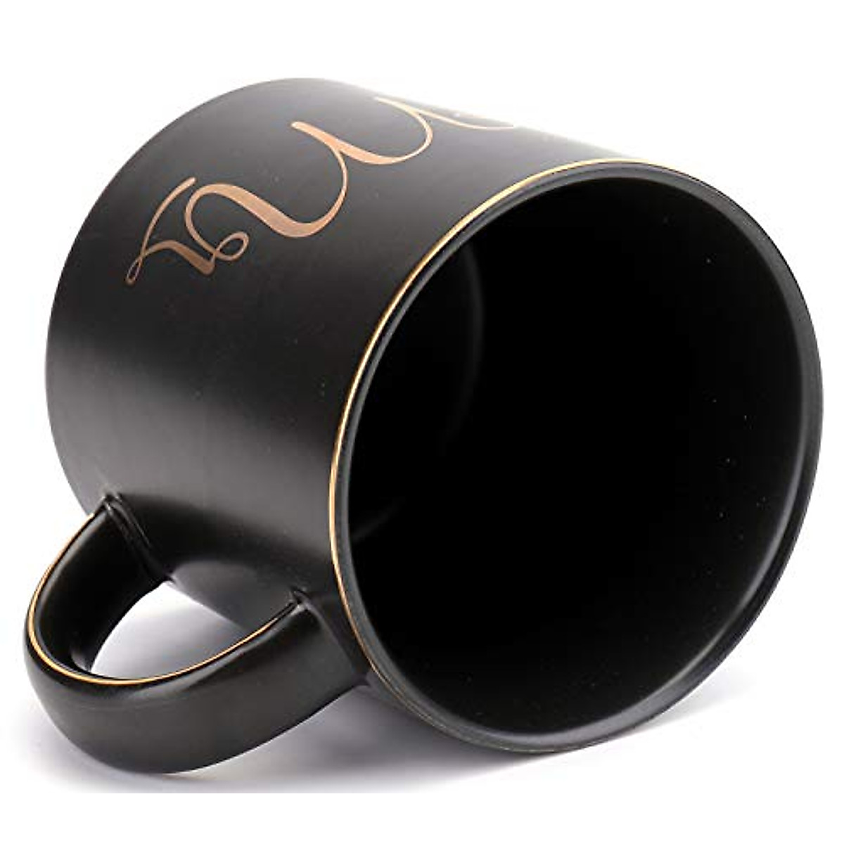 Yesland 12 oz Mr and Mrs Mug, Ceramic Coffee Mug for the Couple, Ideal Gift for Engagement, Anniversary, His and Hers, Bride and Groom, Valentines and Christmas Gifts - Set of 2 (Black & White)