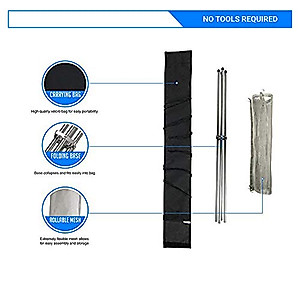 Rootless Portable Outdoor Firepit- Collapsible Steel Mesh Fireplace- Large Size