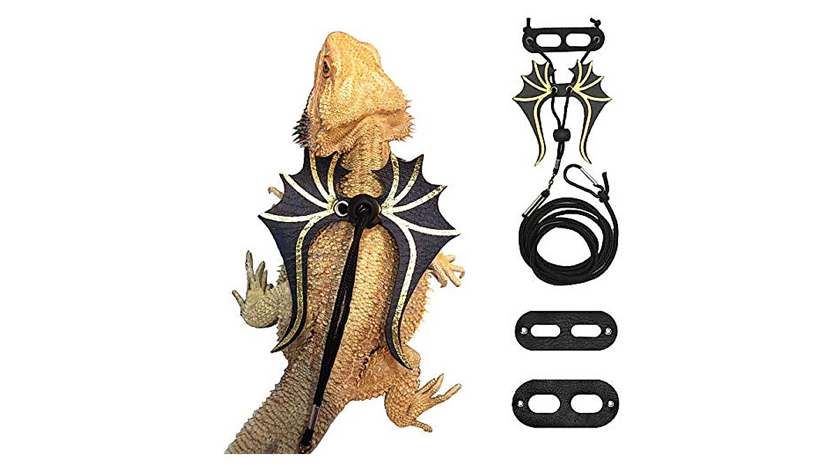 ADOGGYGO Bearded Dragon Harness - Stylish & Durable Leash