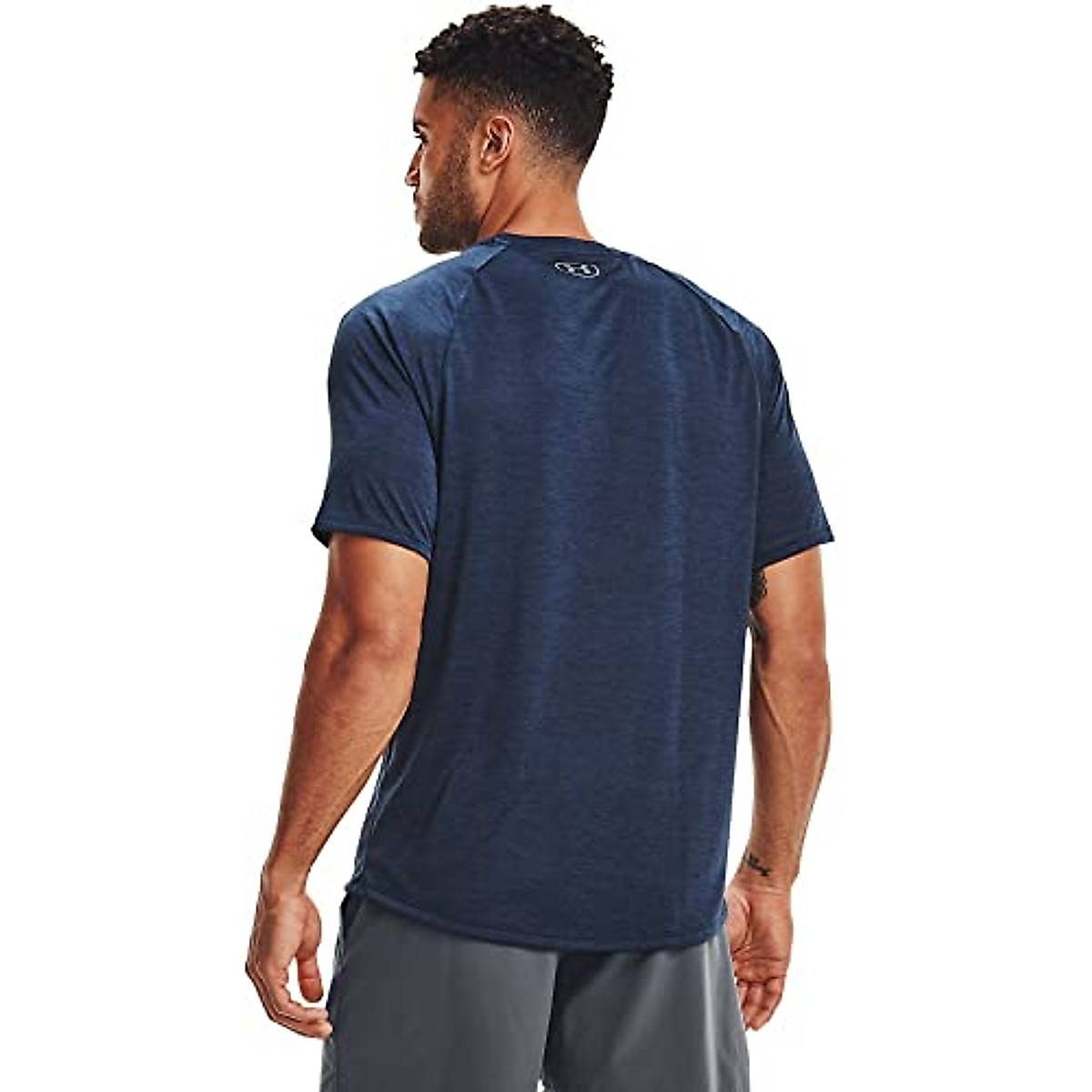 Under Armour Men's Tech 2.0 V-Neck Short-Sleeve T-Shirt , Academy Blue (408)/Steel , X-Large