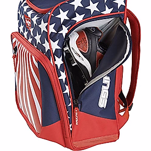 Rawlings | LEGION Backpack Equipment Bag | Baseball & Softball | Red/White/Blue