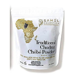 Uhuru Naturals Sahel Cosmetics Chebe Powder (50 Grams) - All-Natural Ingredients Promotes Hair Growth Helps Prevent Breakage Formulated for Kinky Hair Available in 4 Sizes