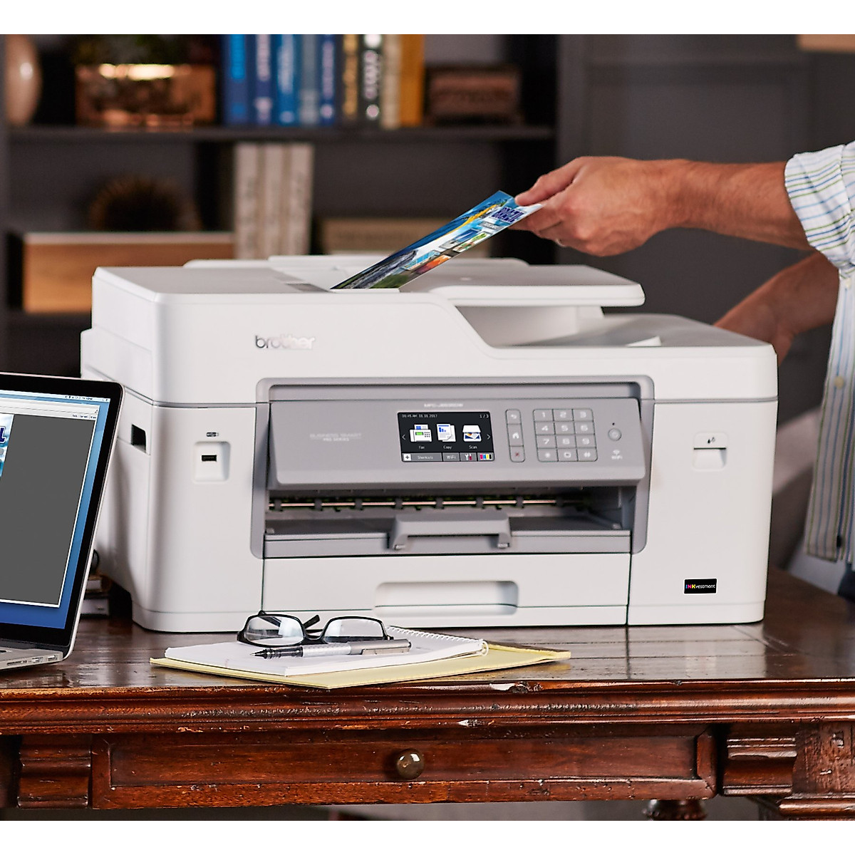 Brother MFC-J6535DW All-in-One Color Inkjet Printer, Wireless Connectivity, Automatic Duplex Printing, Amazon Dash Replenishment Ready