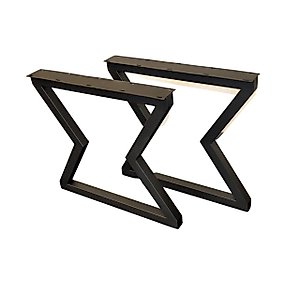 Metal Table Legs, Hourglass Style - Any Size and Color