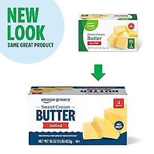 Amazon Grocery, Salted Butter Sticks, 16 Oz (Previously Amazon Fresh Packaging May Vary)