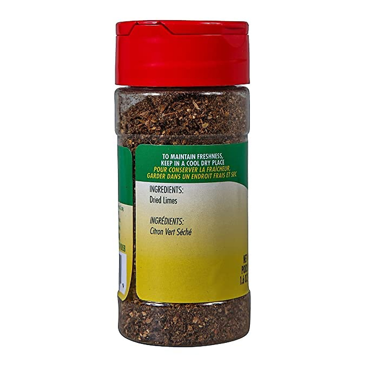 Sadaf Ground Dried Lime 4 oz. - Dried Lime Powder for Cooking - Limu Omani - Real limes dried and ground - Ideal for Seasoning your Dishes - Lime grounded