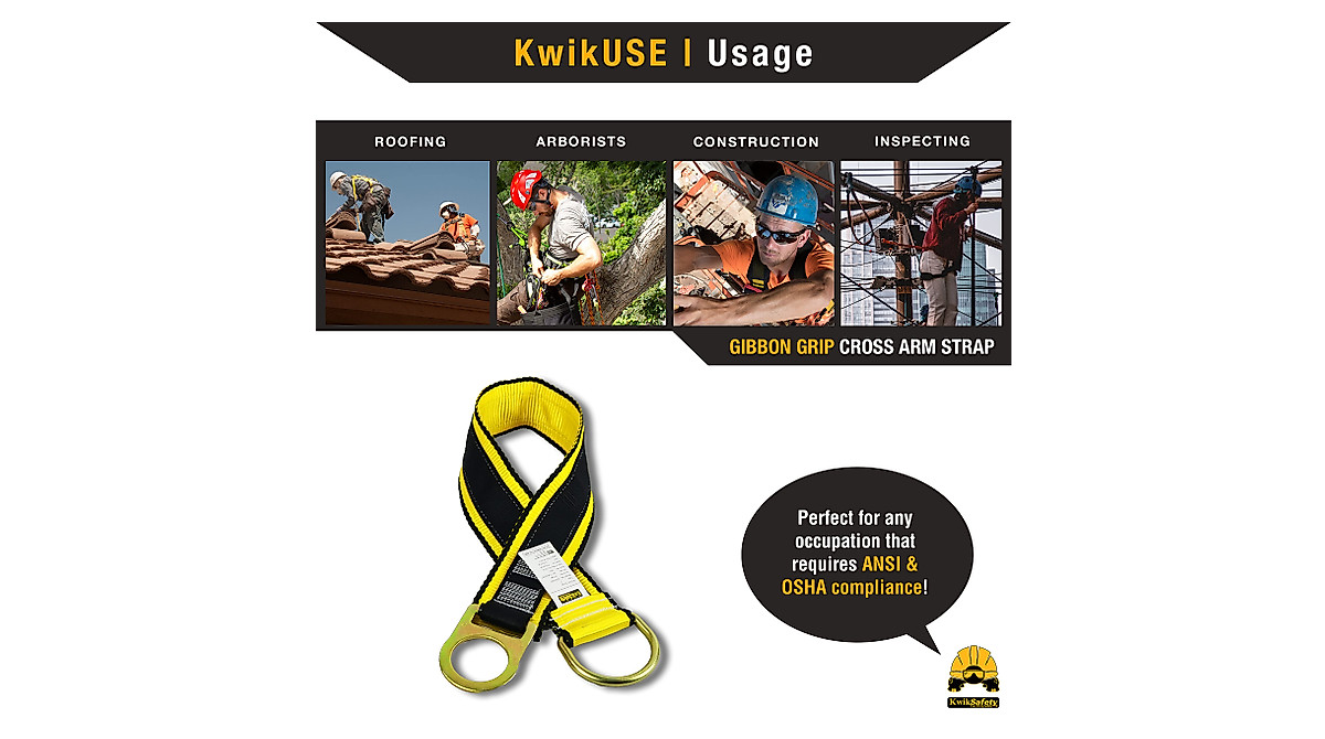 KwikSafety Gibbon Grip 3ft Safety Anchor for Fall Protection