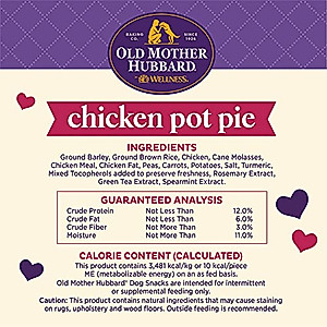 Old Mother Hubbard Mini Classic Chicken Pot Pie Biscuits Baked Dog Treats, 20 oz. (635193)