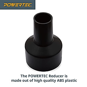 POWERTEC 70140 2-1/2” to 1-1/4” Hose Reducer – Conversion Unit for Dust Collection Accessories