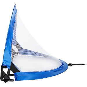 Amazon Basics Pop-Up Soccer Goal Net Set with Carrying Case - 2.5 Feet, Blue