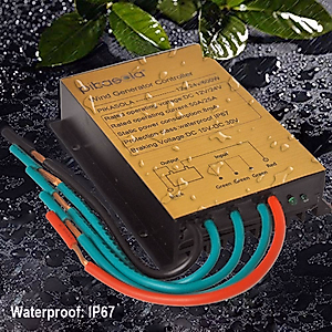Pikasola Wind Turbine Charge Controller Mini Wind Turbine Generator Controller IP67 Waterproof 12V/24V Automatic Controller Suitable for 400Watt 500Watt 600Watt Wind Turbine System