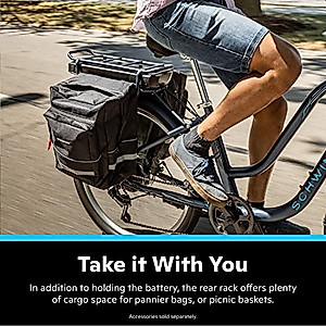 Schwinn Mendocino Electric Cruiser Bike for Adults, 20MPH eBike, Up to 35-55 Miles on a Single Charge, 26-Inch Wheels, 6-Speed, Pedal Assist with Throttle, Mint Green