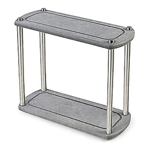 Sekonow 2 Tier Sink Caddy, Bathroom Instant Dry Sink Organizer, Diatomaceous Earth Fast Drying Stone Sink Tray, Kitchen Sink Organizer Soap Sponge Holder