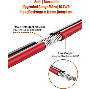 Power Wheels Battery Adapter Compatible with Milwaukee M-18 Battery 1pack, Great Power Convertor for Robotics, RC Toys and Work Lights