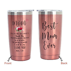 IIFLYDSFA Gifts For Mom 20 Oz Stainless Steel Insulated Tumbler Mothers Day Gifts For Mom From Daughter Son Birthday Christmas Gifts Idea For Mom Women Wife Unique Best Mom Ever Gifts