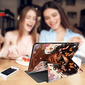 BPQOJB for Samsung Galaxy Tab A8 Case Galaxy Tab A8 10.5 Case 360 Degree Rotating PU Leather Smart Cover with Auto Wake/Sleep Tablet Case for Galaxy Tab A8 10.5 inch 2022 - Butterfly Girl