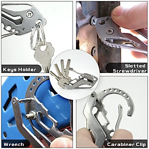 Wegrind EDC Key Organizer for Multiple Keys Hook Compact Key Holder and EDC Tools for Men