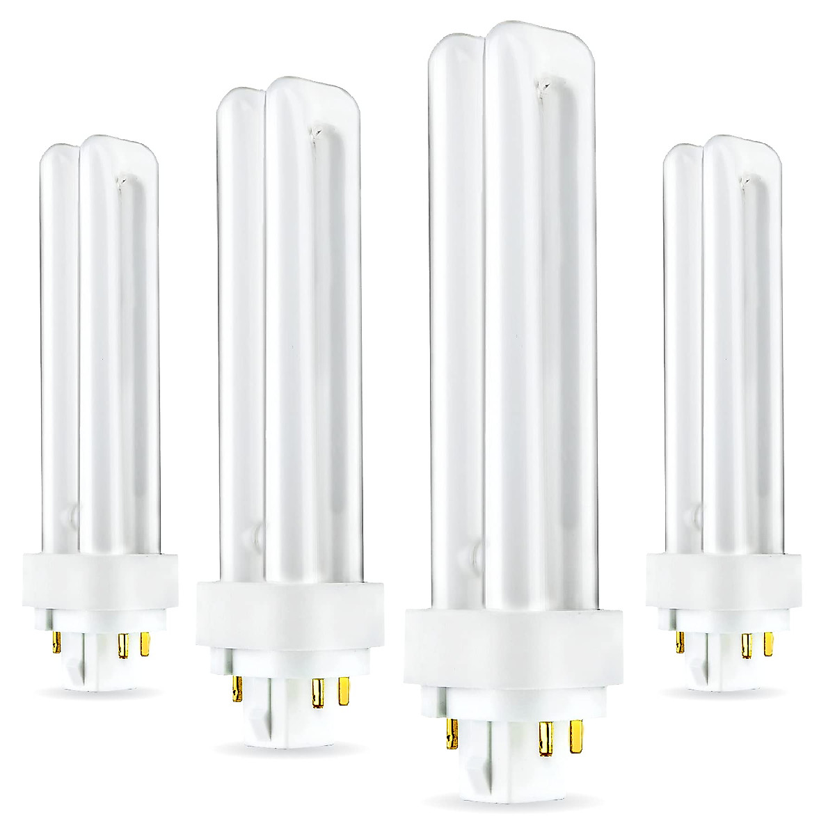(12 Pack) PLC-13W 841, 4 Pin G24q-1, 13 Watt Double Tube, Compact Fluorescent Light Bulb, Replaces Sylvania 20667 CF13DD/E/841 - Philips 38328-1 PL-C 13W/841/4P/ALTO and GE 97597 F13DBX/841/ECO4P