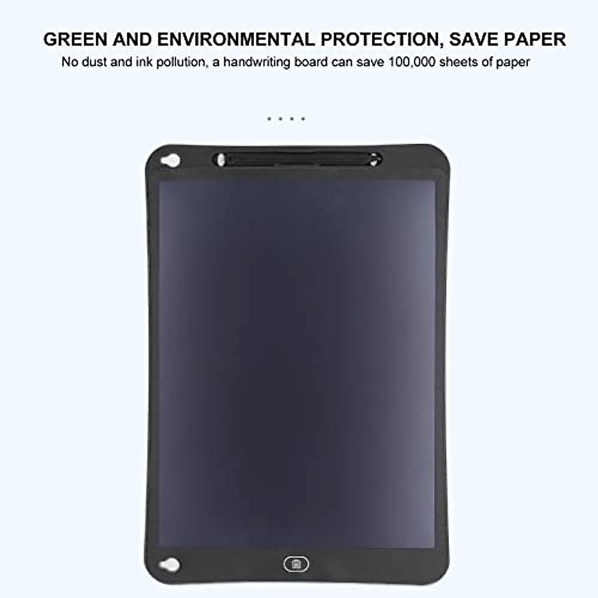 Gaeirt LCD Writing Tablet, Electronic Doodle Board One Click Clear Eye Protection Lightweight 15inch for Kids for Drawing for Doodling(Black, 15 Inch Color Screen)