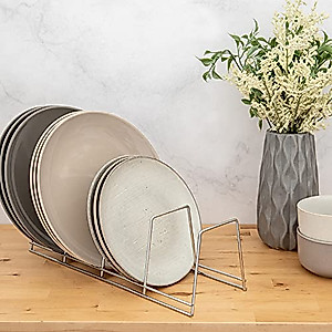 Better Houseware 1494/4 Plate Rack, standard, Silver