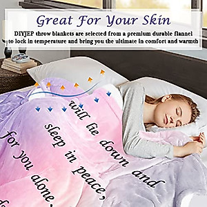 JEPELUS Christian Gifts for Women, Inspirational Bible Verse Blanket with Healing Thoughts and Prayers,Scripture Blanket-Spiritual Caring Religious Thanksgiving Day Gifts for Women-60X80