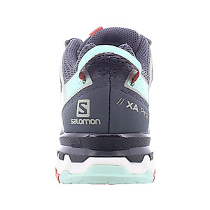 Salomon XA PRO 3D v8 Trail Running Shoes for Women, Ebony/Yucca/Mecca Orange, 9