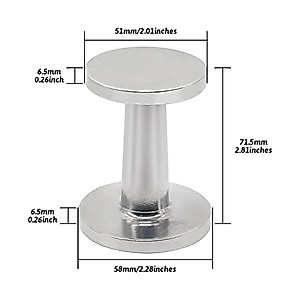 Ezebesta Dual-Sided Espresso Hand Tamper 51mm and 58mm Dual Ended Tamper Coffee Ground Press Barista Tool for Portafilter Machine