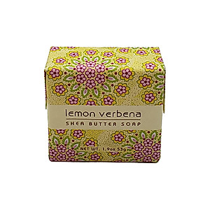 Greenwich Bay Trading Company Botanical Collection Bundle: Lemon Verbena - 2oz Mini Wrapped Soap Block + 2oz Mini Shea Butter Lotion, Pack of 2