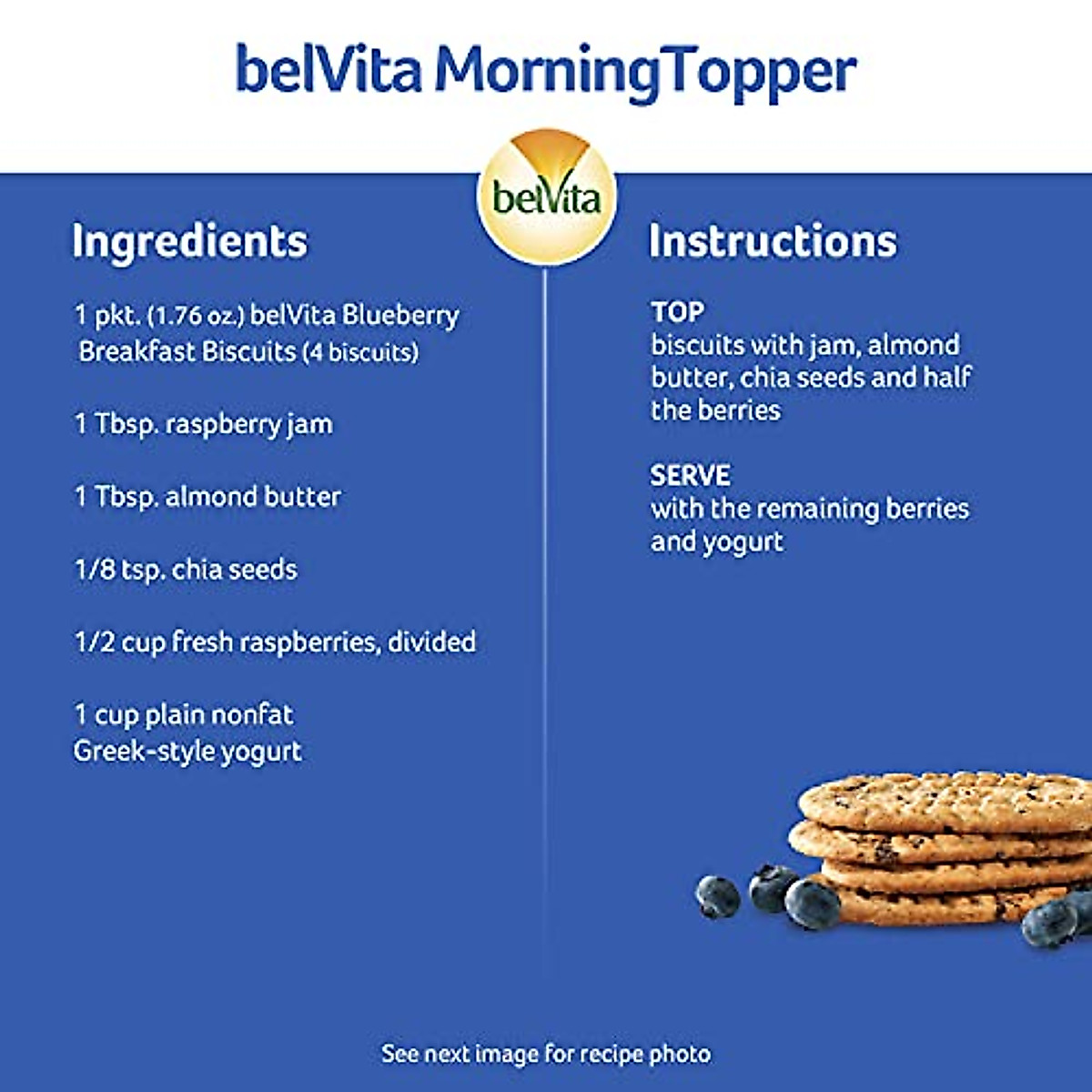 belVita Blueberry Breakfast Biscuits, 30 Total Packs, 5 Count(Pack of 6)