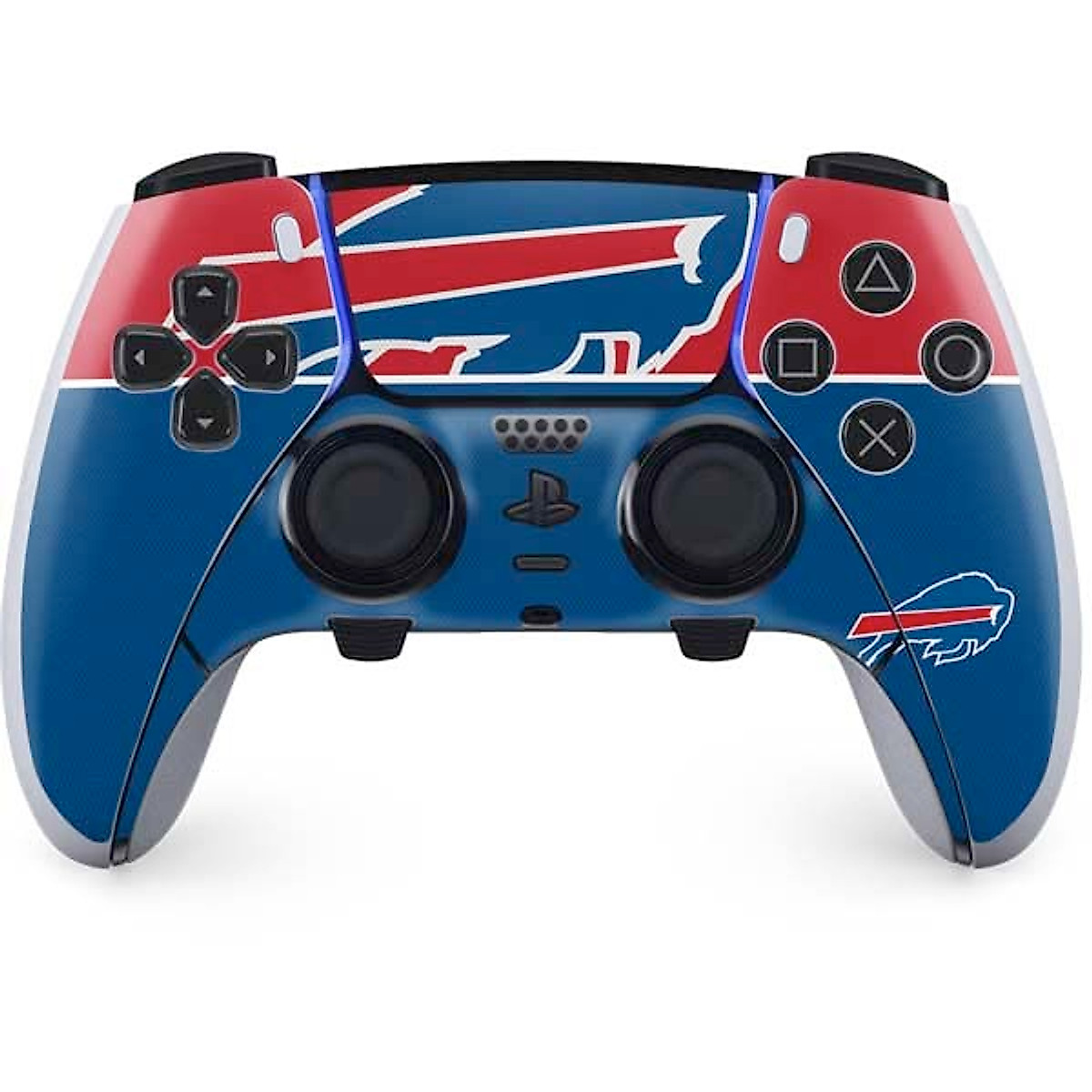 Skinit Gaming Decal Skin Compatible with PS5 DualSense Edge Pro Controller - Officially Licensed NFL Buffalo Bills Zone Block Design