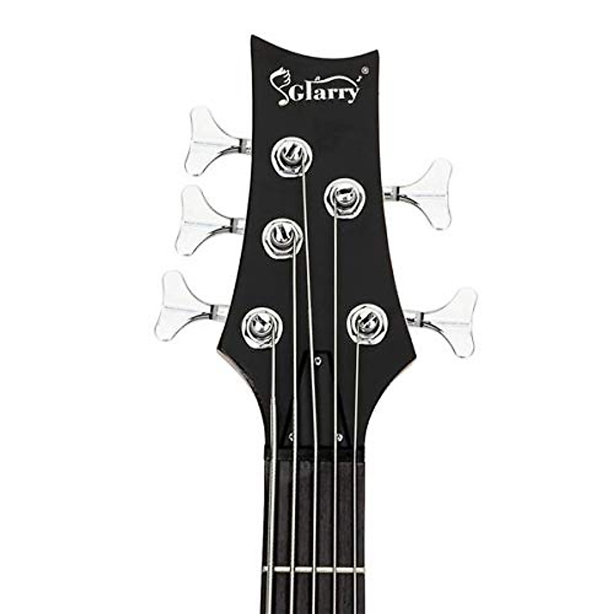 [Do Not Sell on Amazonf]Glarry GIB Electric 5 String Bass Guitar Full Size Bag Strap Pick Connector Wrench Tool Earth Brown