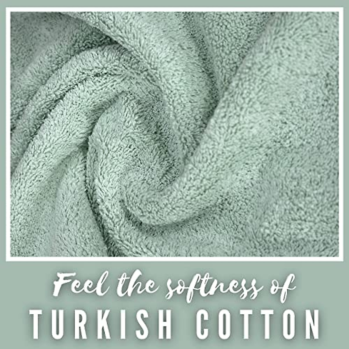 Monogrammed Bath Sheet Towels for Bathroom, Hotel, Spa, Pool, Super Soft, Highly Absorbent Turkish Towel 100% Cotton Oversized 40 x 80 Extra Large Jumbo Decorative Personalized Bath Sheets, Green