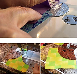 DREAMSTITCH Unique Changeable Type New Style Curve Stitching Presser Foot 1/4 inch for Pfaff,HusqvarnaViking,Brother,Janome New Home,Kenmore,Singer,Babylock,JUKI and All Low Shank Sewing Machine