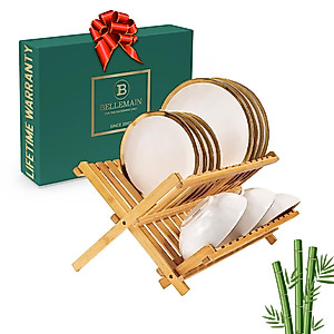Bellemain Folding Bamboo Dish Drying Rack