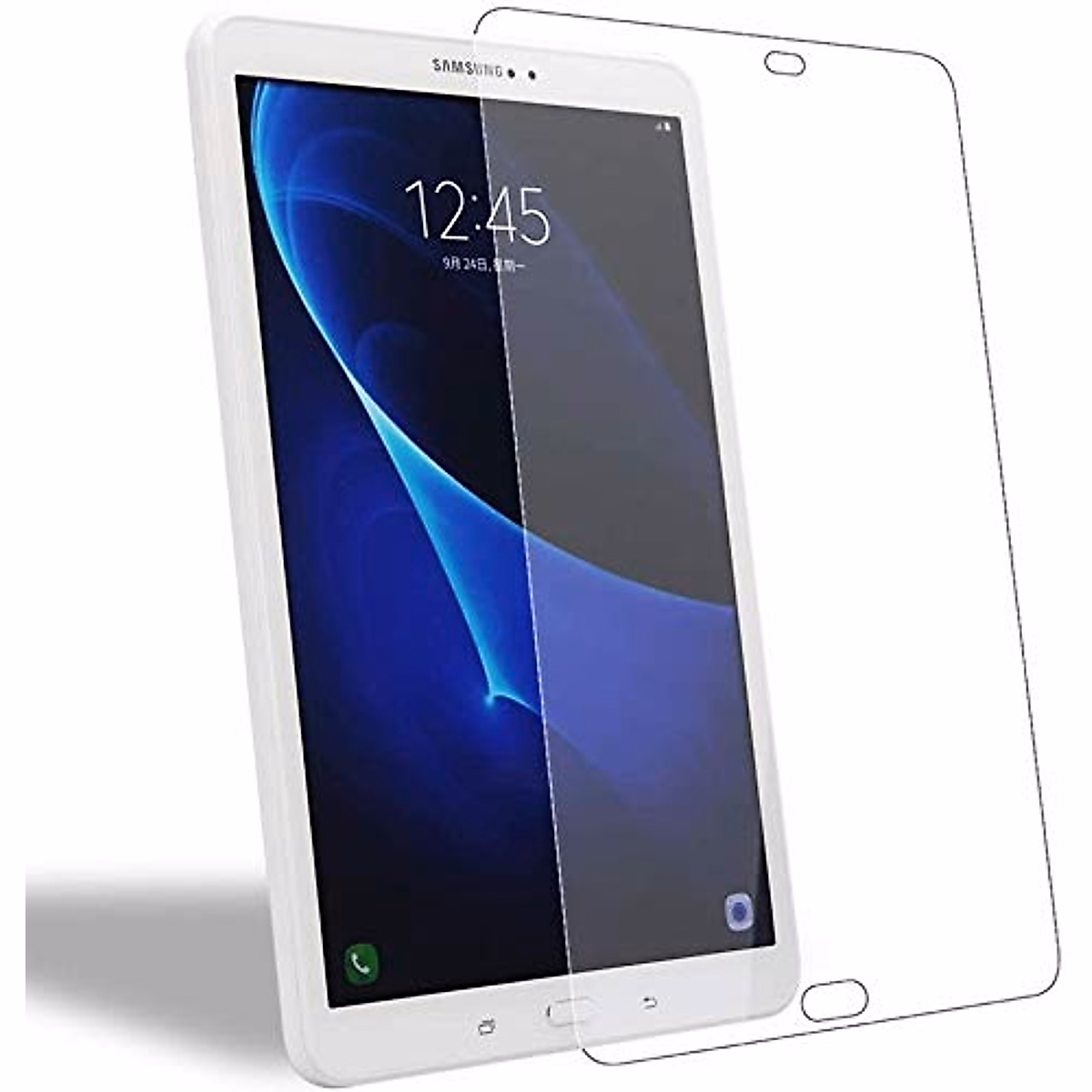 KIQ [2 Pack] Galaxy Tab A 10.1 SM-T580, SM-T585 [2016] Tempered Glass Screen Protector, 9H Tough 0.30mm Bubble-Free Anti-Scratch Self-Adhere Easy-to-install for Samsung Galaxy Tab A 10.1 T580 T585