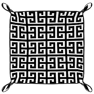 Tradition Greek Key Pattern Accessories Storage Tray for Travel, Home or Office