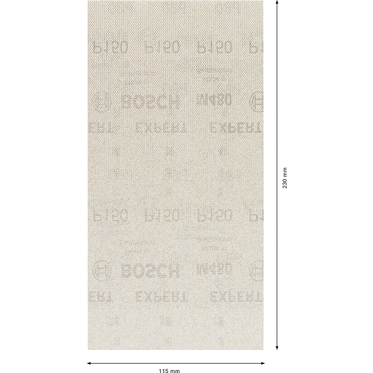 Bosch Professional 10x Expert M480 Sanding Net (for Hardwood, Paint on Wood, 115x230 mm, Grit 150, Accessories Orbital Sander)