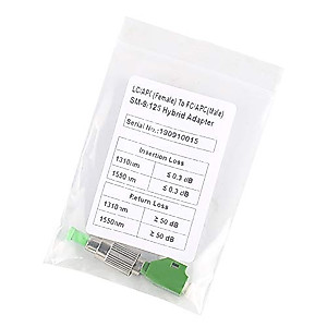 KELUSHI FC/APC (Male)-LC/APC (Female) SM 9/125 Fiber Hybrid Adapter