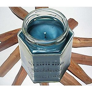 Sandalwood Scented Blended Soy Candle | Hand Poured Candles Made in The USA by Just Makes Scents