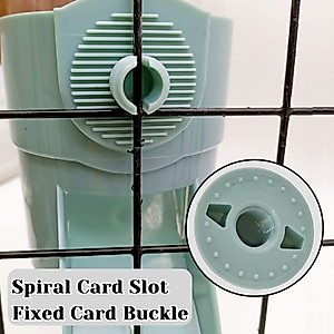 Hamiledyi Rabbit Water Bottle 17oz Bunny Hanging Automatic Water Dispenser Chinchillas Feeder Water Bowl Small Animal No Drip Plastic Water Dispenser for Guinea Pigs Chinchillas Hedgehogs Ferrets 2Pcs