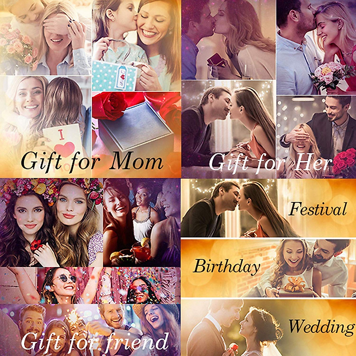 ChicSilver Sterling Silver Ring, Engraved I Love You to The Moon and Back Eternity Ring Open Adjustable Rings for Women Men