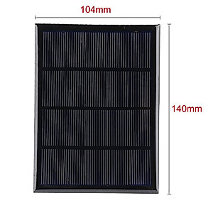 uxcell 5Pcs 5V 300mA Poly Mini Solar Cell Panel Module DIY for Light Toys Charger 104mm x 140mm