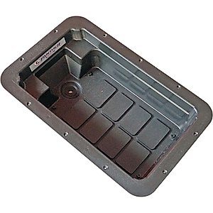 Panther Recessed Foot Tray for Trolling Motor Foot-Control Pedal - Easy Installation, Enhanced Comfort, and Stability, Black