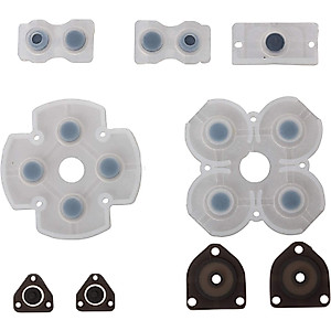 for Sony Playstation 4 PS4 for Dualshock 4 L1 R1 L2 R2 Trigger Springs Buttons + 2 Joystick Thumb Sticks + 2 Joystick Silicone Caps + 2 Springs + 1 Screwdriver + 1 Set Silicone Conductive Rubber Pads