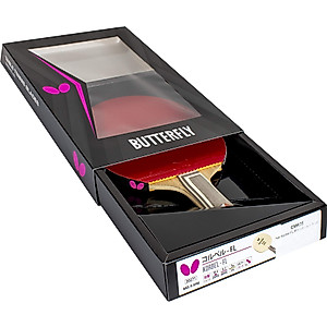 Butterfly Petr Korbel Blade & Sriver Rubber Shakehand Table Tennis Racket | Pro-Line Series | Classic Blade and Rubber Combination That Can Do It All | Recommended for Advanced Level Players