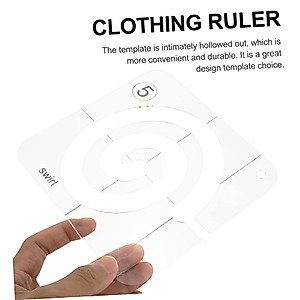 1pc Sewing Patch Ruler Acrylic Stitching Ruler Patchwork Ruler Fabric Sewing Ruler Stitch Ruler for Fabric Ruler for Cloth Craft Ruler for Clothing Patchwork Quilting Ruler